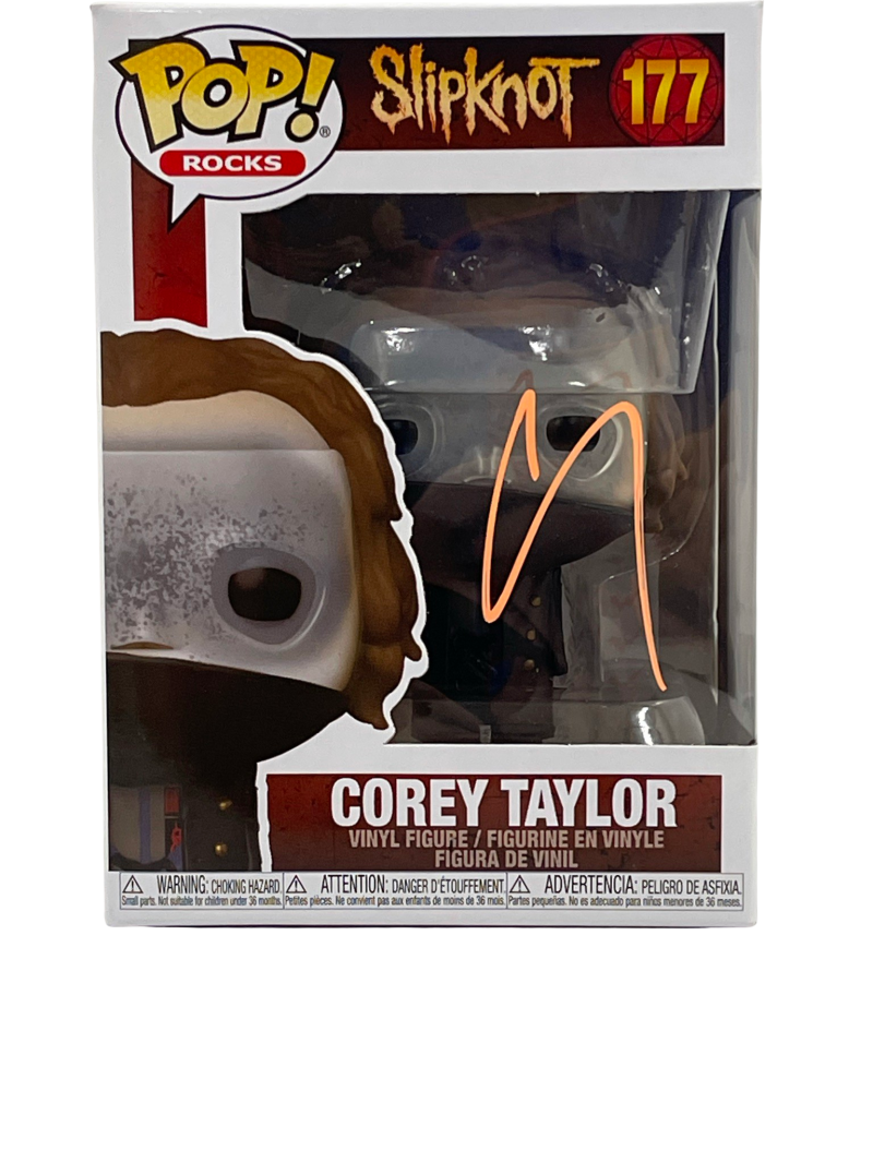 COREY TAYLOR SIGNED FUNKO POP FIGURE SLIPKNOT AUTOGRAPH PROOF BECKETT ...
