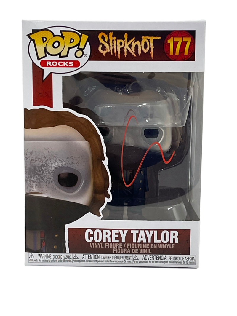COREY TAYLOR SIGNED FUNKO POP FIGURE SLIPKNOT AUTOGRAPH PROOF BECKETT ...