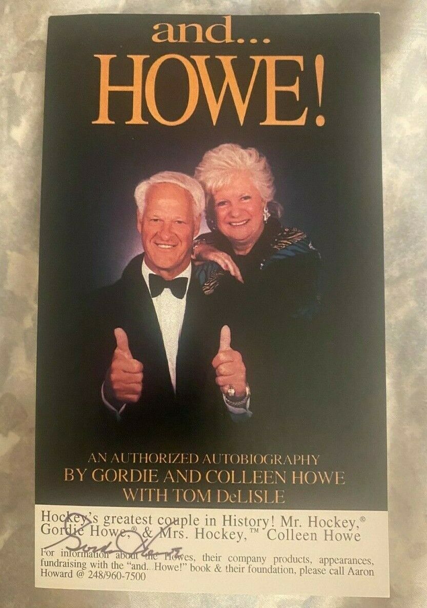 Gordie Howe signed autographed 4x6 Postcard Hall of Fame | Autographia