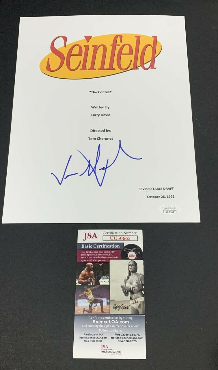JASON ALEXANDER SIGNED SEINFELD THE CONTEST EPISODE SCRIPT PROOF JSA ...