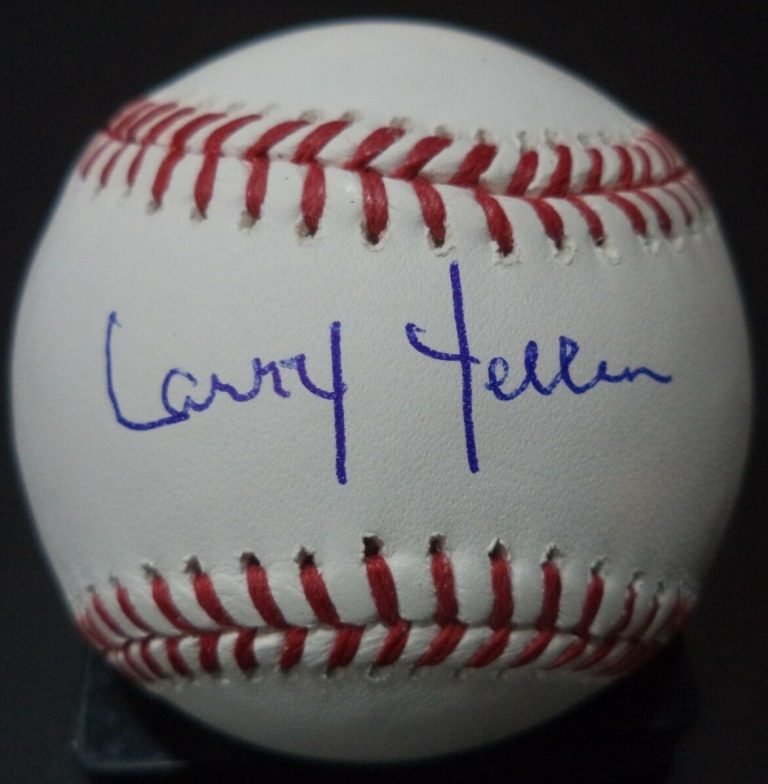 LARRY YELLEN COLT 45S JEWISH SIGNED AUTOGRAPHED MAJOR LEAGUE BASEBALL W ...