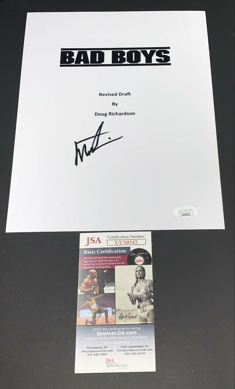 MARTIN LAWRENCE SIGNED BAD BOYS FULL MOVIE SCRIPT JSA COA | Autographia