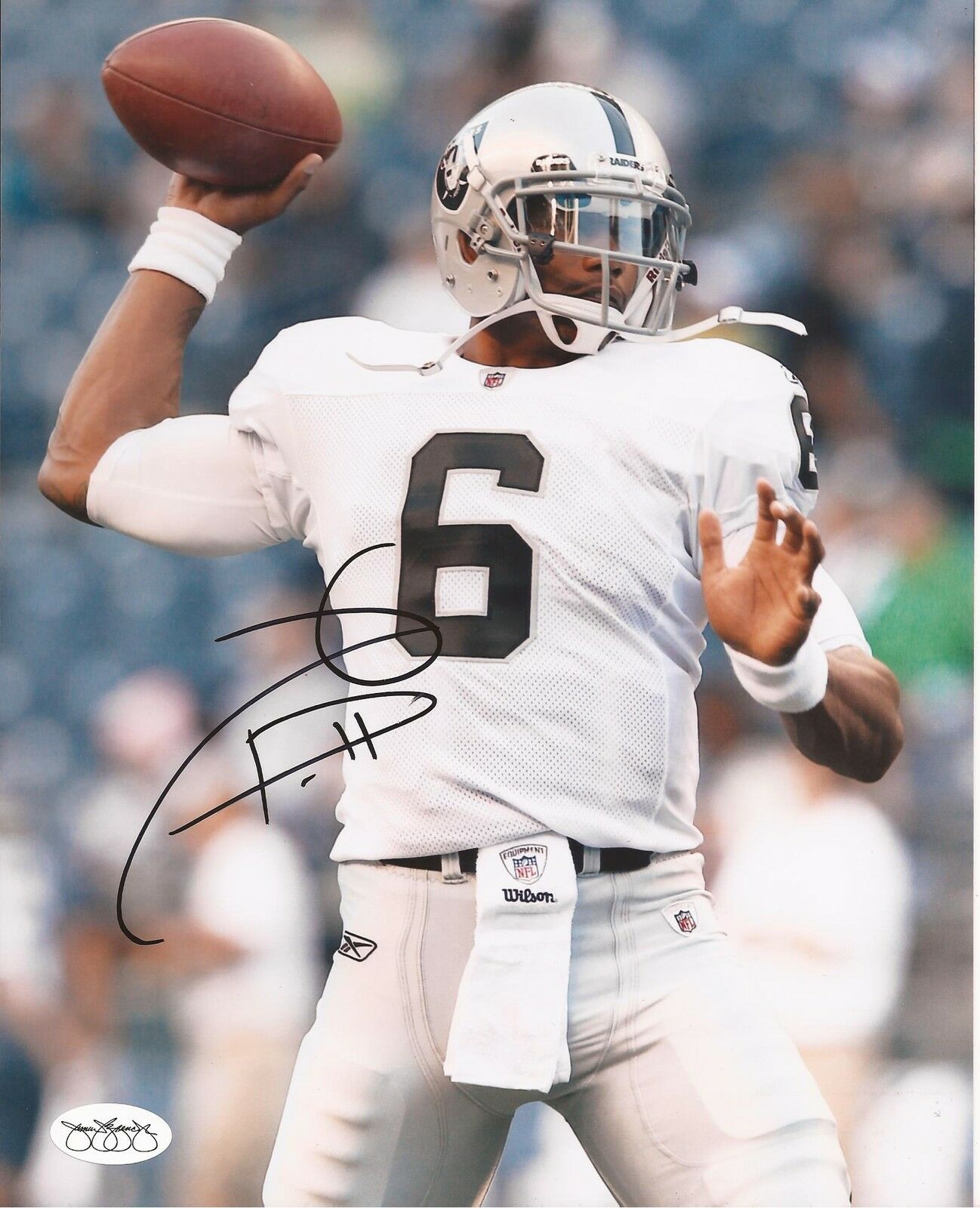 TERRELLE PRYOR OAKLAND RAIDERS SIGNED AUTOGRAPHED 8X10 PHOTO JSA SOA ...