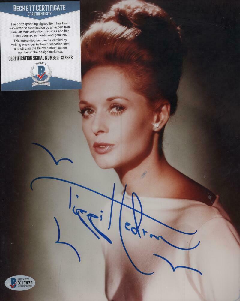 TIPPI HEDRON ACTRESS SIGNED AUTOGRAPHED 8X10 PHOTO BECKETT X17822 ...