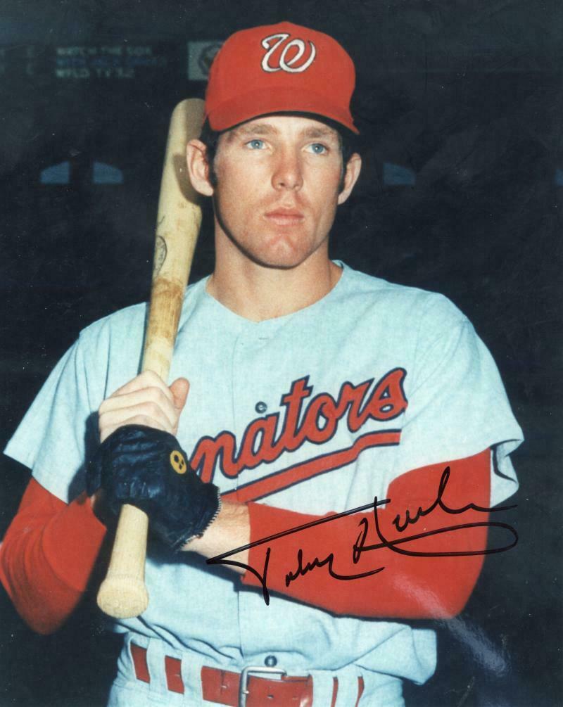 TOBY HARRAH WASHINGTON SENATORS SIGNED 8X10 PHOTO W/COA | Autographia