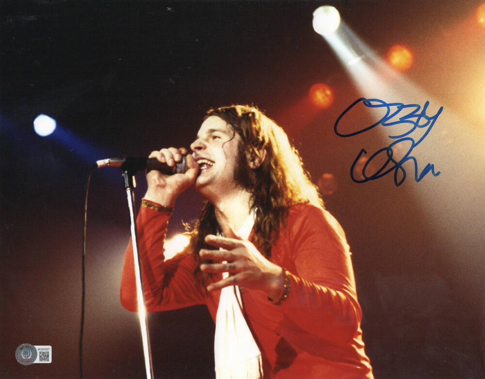 OZZY OSBOURNE SIGNED 11X14 PHOTO BLACK SABBATH AUTOGRAPH BECKETT ...