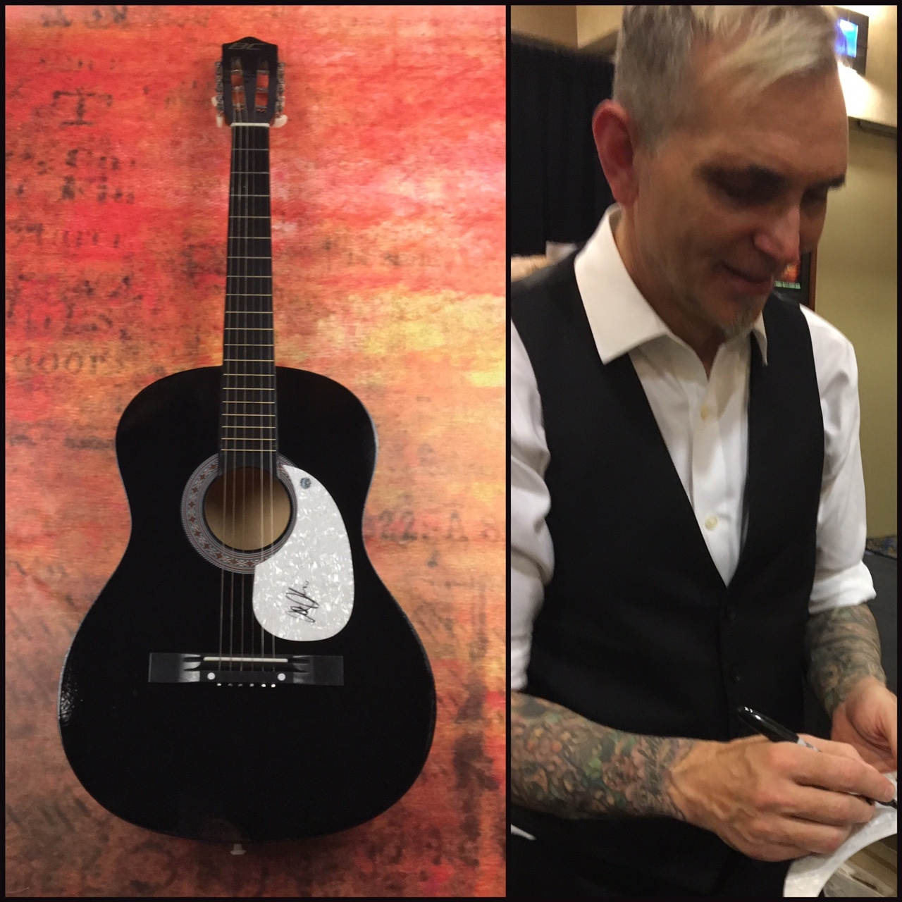 GFA Everclear Lead Singer * ART ALEXAKIS * Signed Acoustic Guitar PROOF ...