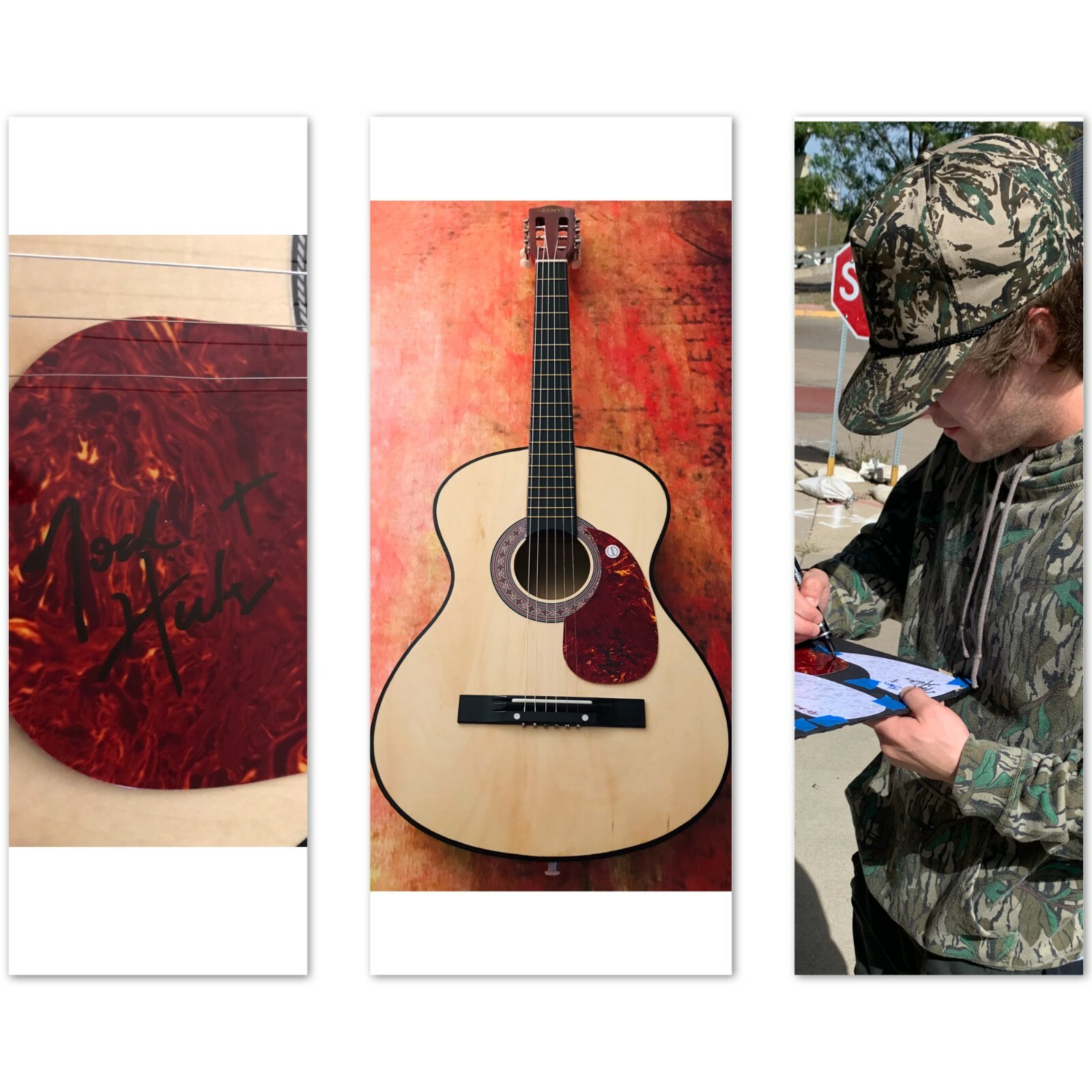 GFA I Can Tell You're Small Town * NOAH HICKS * Signed Acoustic Guitar ...