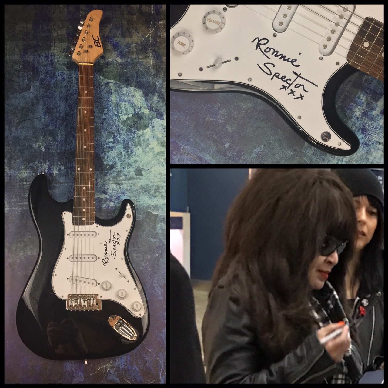 GFA The Ronettes Singer * RONNIE SPECTOR * Signed Electric Guitar PROOF ...