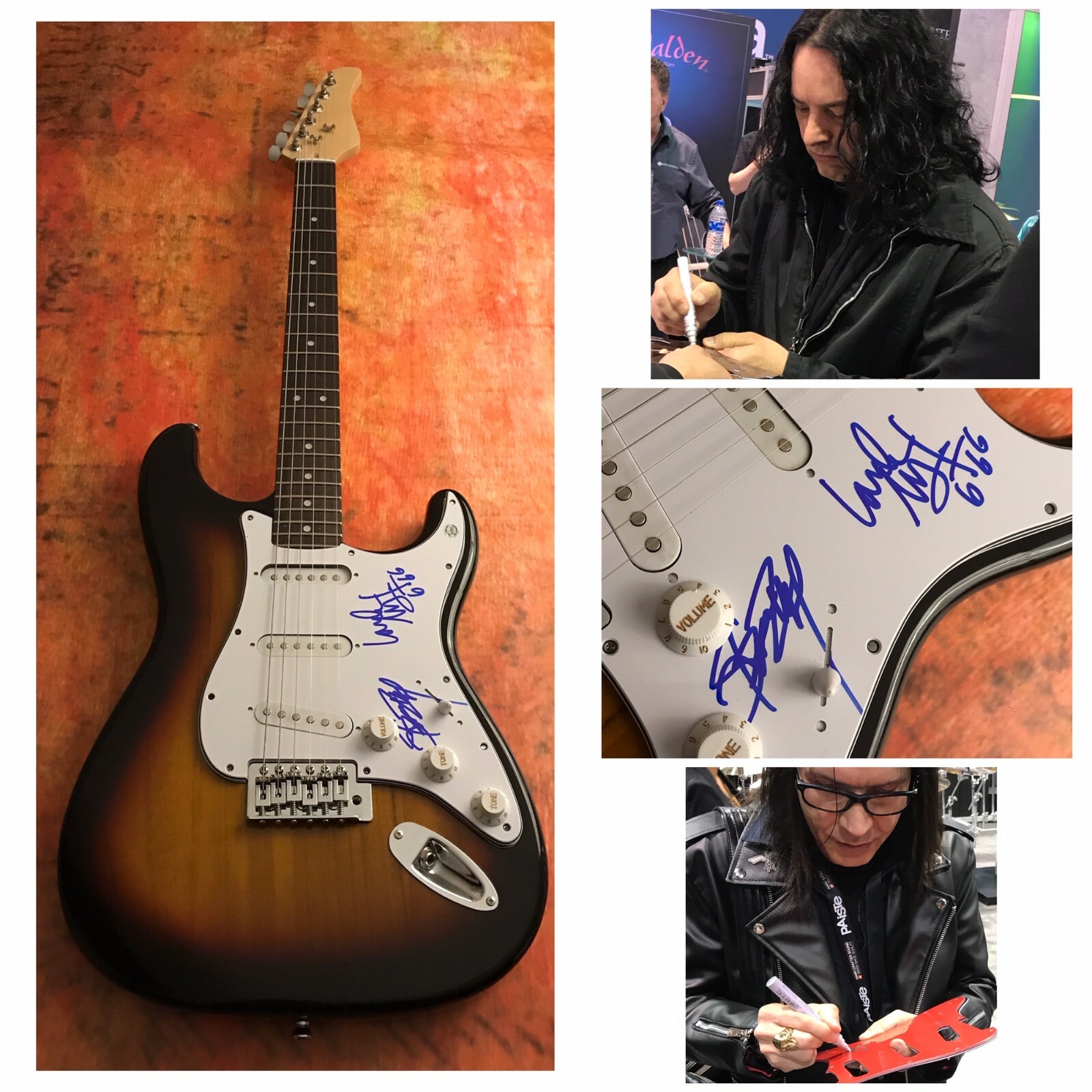 GFA Steve Zing & London May * SON OF SAM * Band Signed Electric Guitar ...