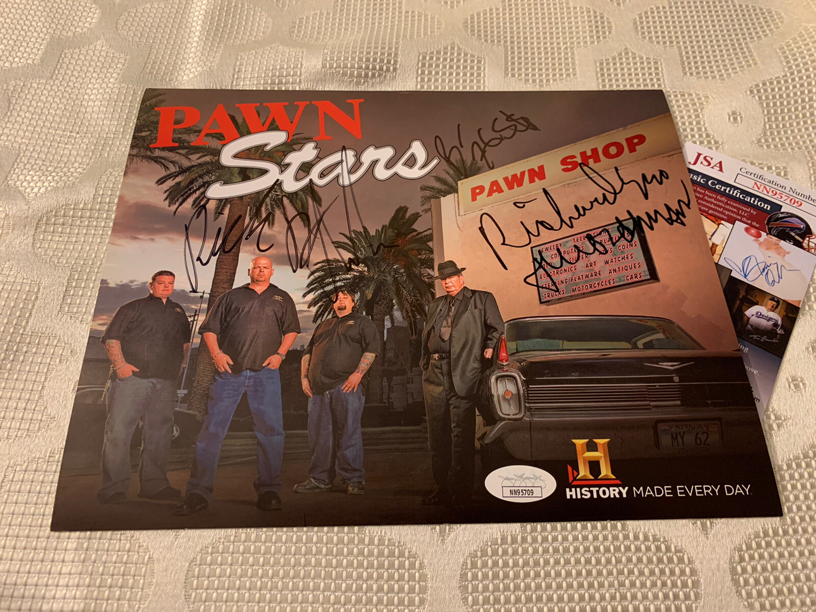 Pawn Stars Signed 8x10 Picture Rick Richard Corey Harrison Chumlee JSA ...