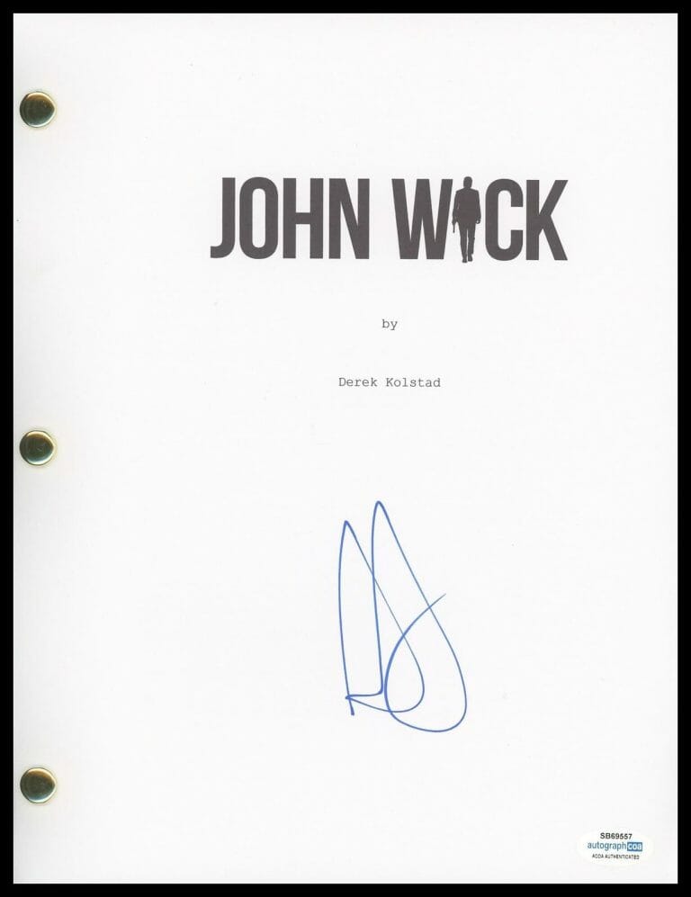 Alfie Allen "John Wick" AUTOGRAPH Signed Full Complete Script ...