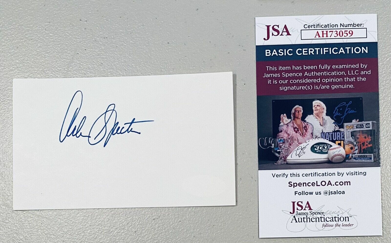 Arlen Specter Signed Autographed 3x5 Card JSA Cert Pennsylvania Senator ...