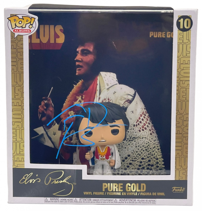 AUSTIN BUTLER SIGNED ELVIS PRESLEY PURE GOLD VINYL ALBUM FUNKO ...