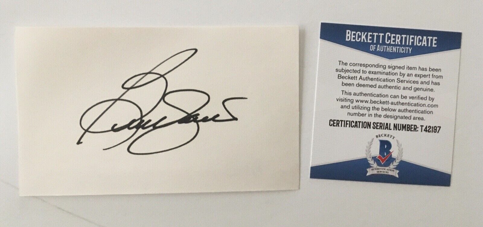 Beverly Garland Signed Autographed 3x5 Card BAS Beckett Certified My ...