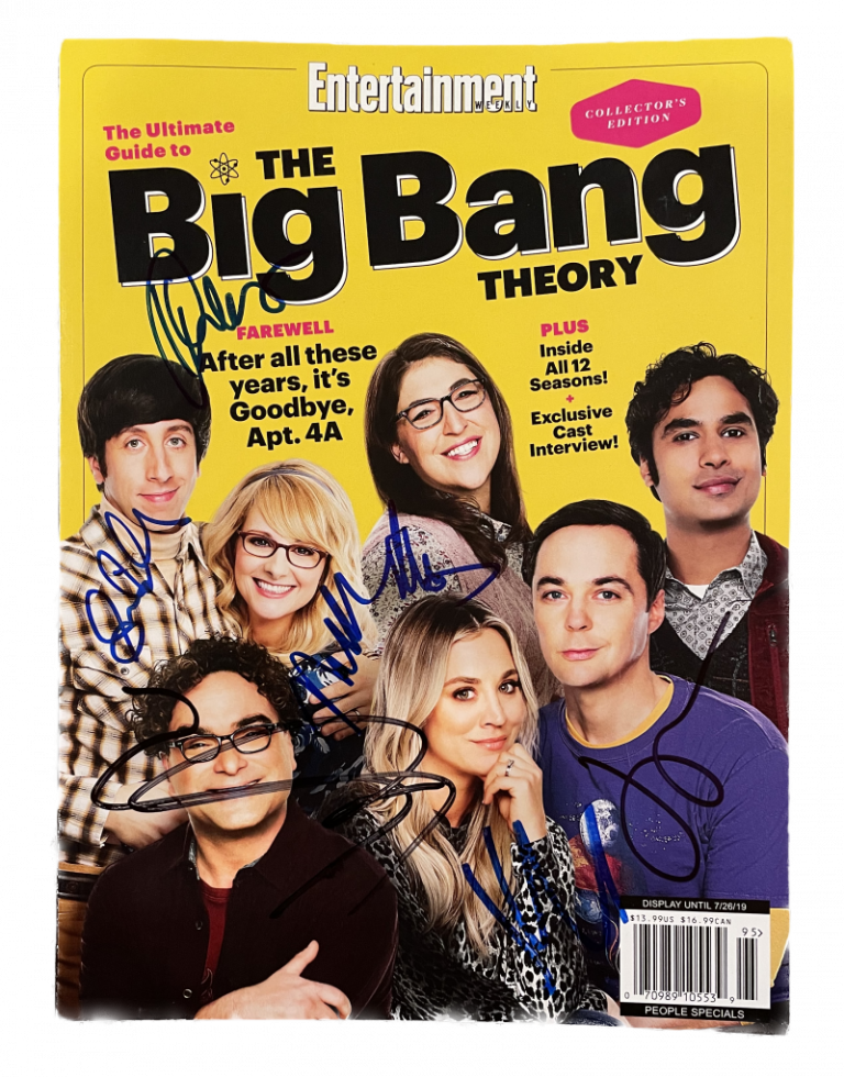 BIG BANG THEORY FULL CAST (X7) SIGNED AUTOGRAPH ENTERTAINMENT WEEKLY LE ...