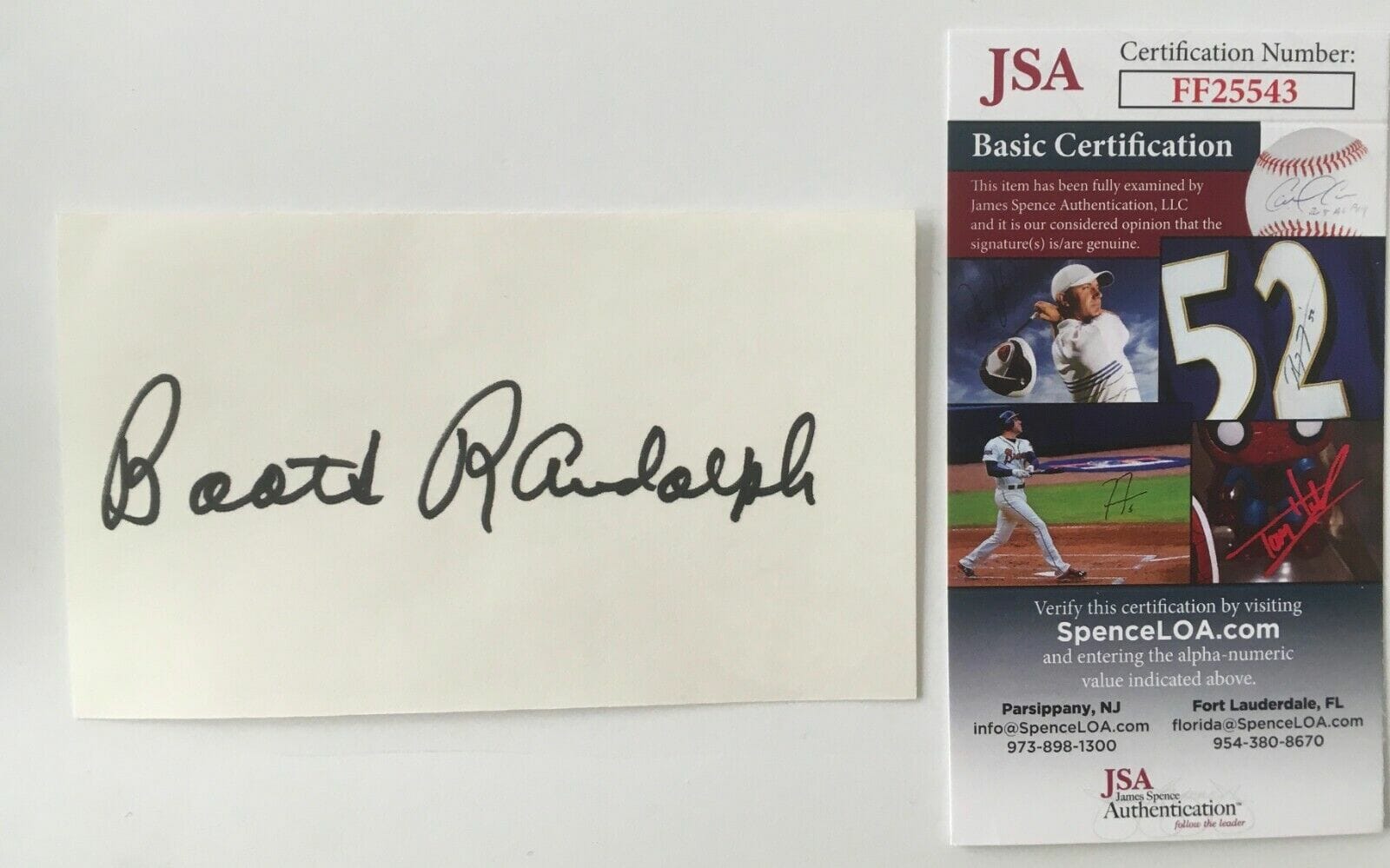 Boots Randolph Signed Autographed 3x5 Card JSA Certified Opens in a new ...