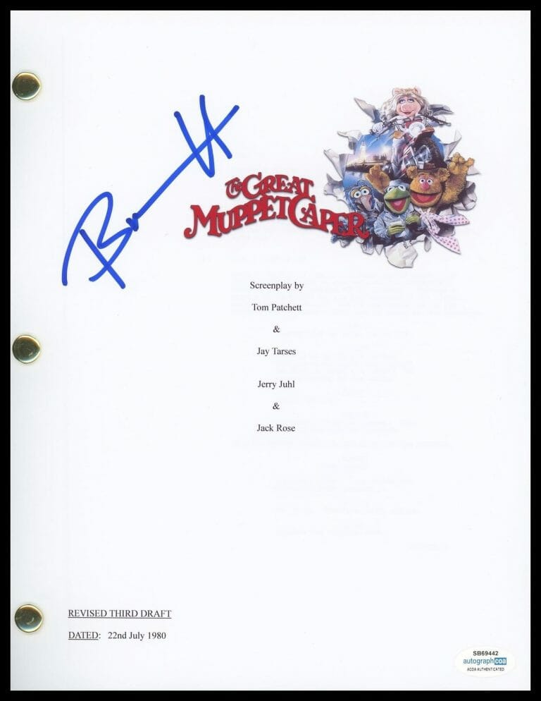 Brian Henson "The Great Muppet Caper" AUTOGRAPH Signed Script ...