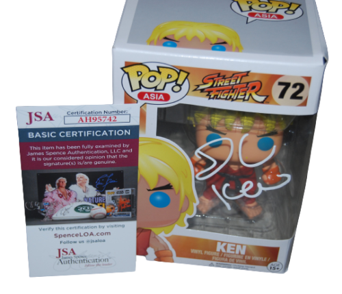 DAMIAN CHAPA signed (STREET FIGHTER) KEN #72 Funko Pop Asia JSA COA ...