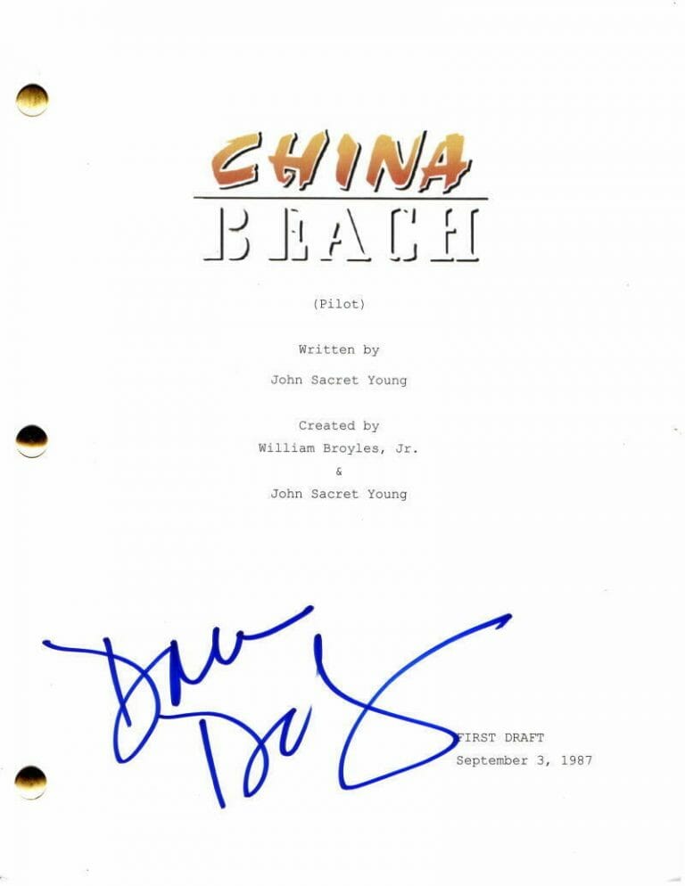 DANA DELANY SIGNED AUTOGRAPH CHINA BEACH FULL PILOT SCRIPT - COLLEEN ...