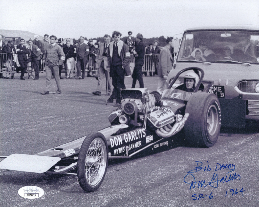 DON GARLITS HAND SIGNED 8x10 PHOTO NHRA RACING LEGEND BIG DADDY JSA | Autographia