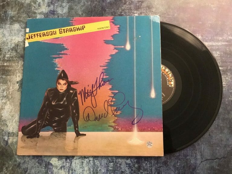 GFA Mickey Thomas & David * JEFFERSON STARSHIP * Signed Record Album ...