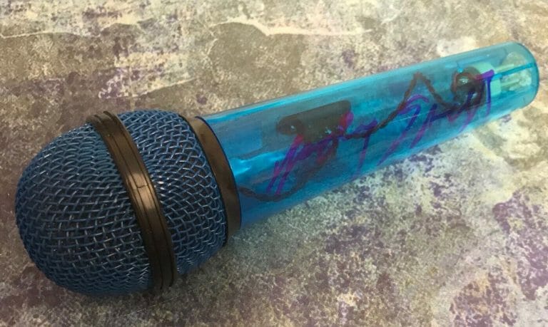 GFA The Show Judge Baggage * JERRY SPRINGER * Signed Microphone PROOF ...