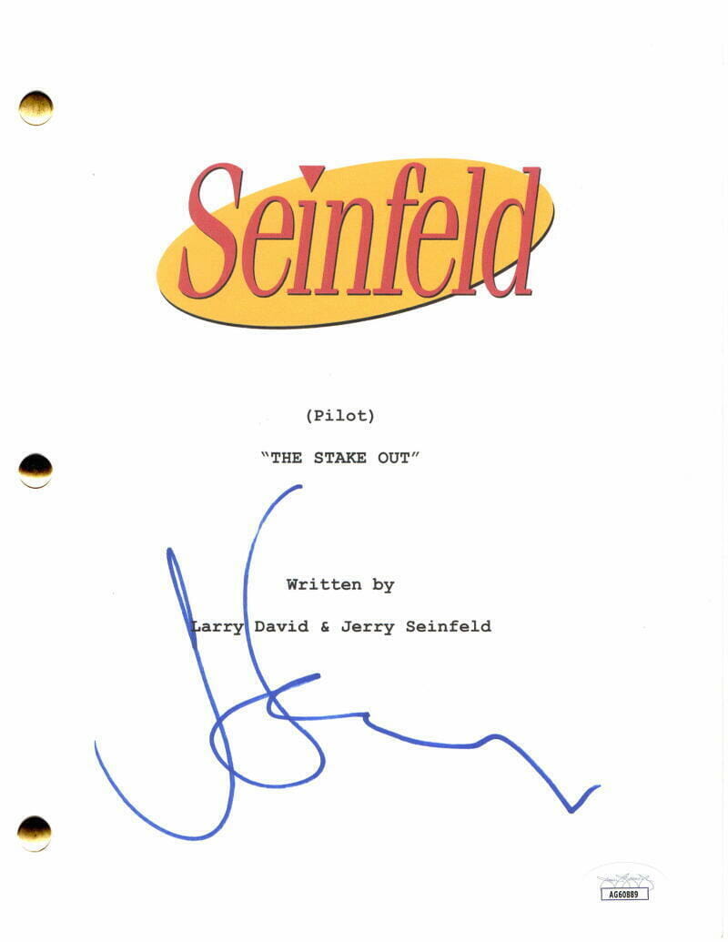 JERRY SEINFELD SIGNED AUTOGRAPH THE STAKEOUT FULL PILOT SCRIPT - VERY ...