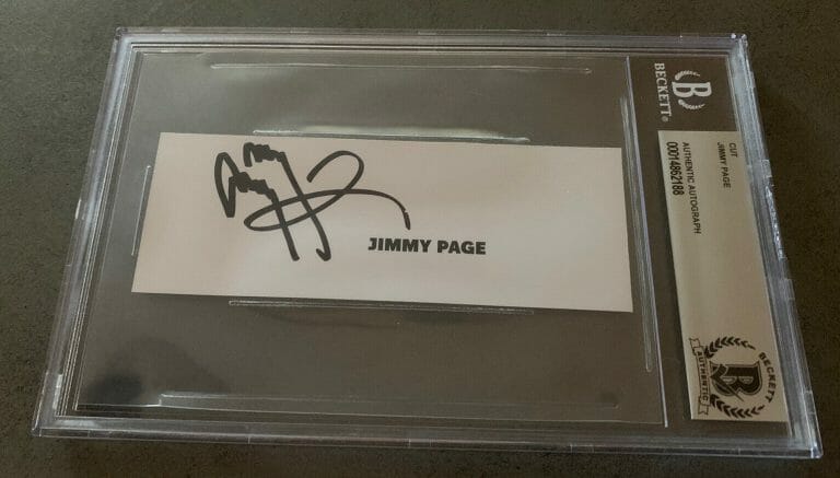 Authentic Led Zeppelin Memorabilia - Autographs & Signed Guitar ...