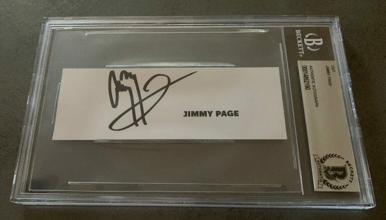 Authentic Led Zeppelin Memorabilia - Autographs & Signed Guitar ...