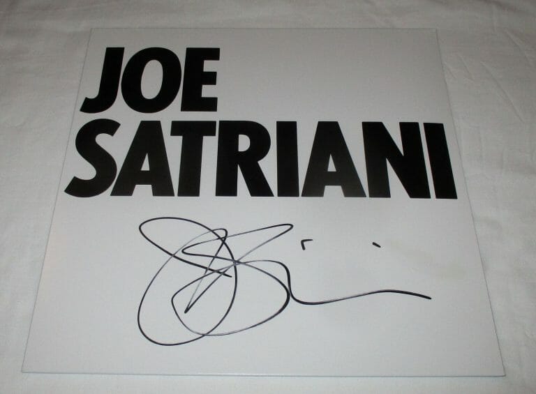 JOE SATRIANI SIGNED VINYL RECORD JSA Opens in a new window or tab | Autographia