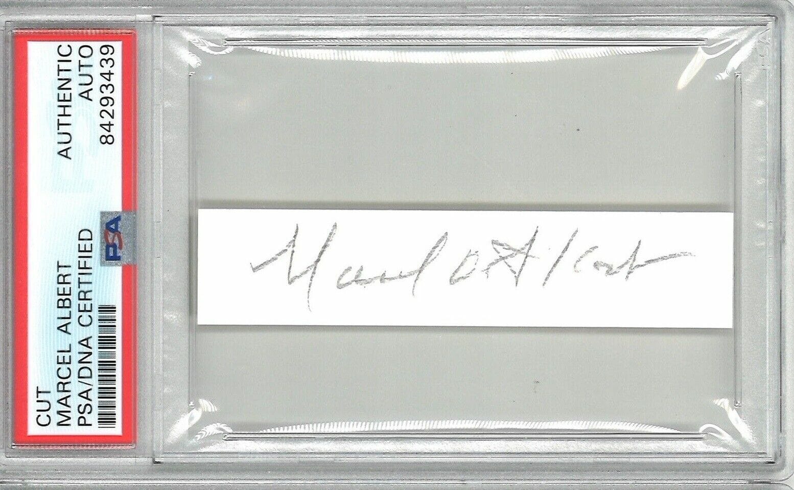 MARCEL ALBERT SIGNED CUT SIGNATURE PSA DNA 84293439 (D) FRENCH WWII ACE ...