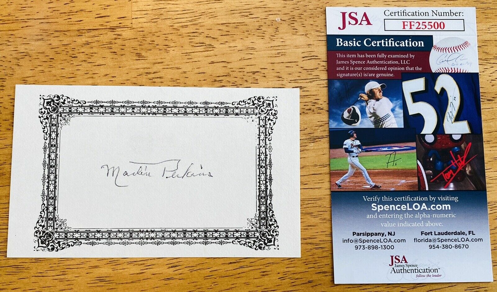 Marlin Perkins Signed Autographed 3x5 Card JSA Certified Wild Kingdom ...
