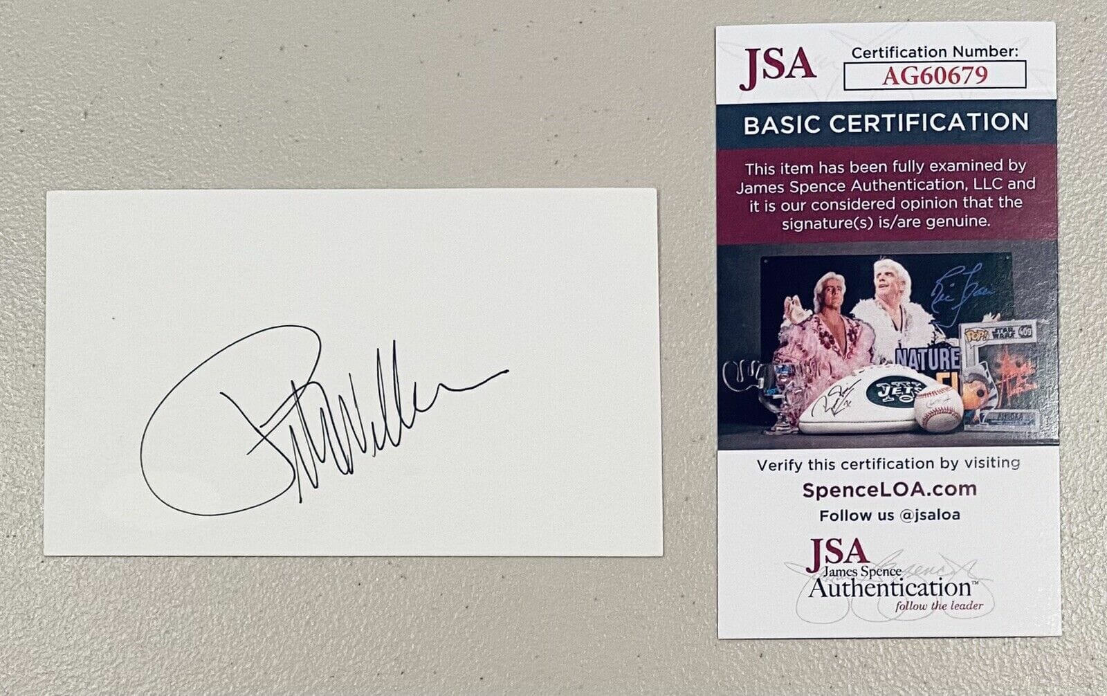 Peter Weller Signed Sting & Peter Weller Dual Signed 8x10 Photo (w/