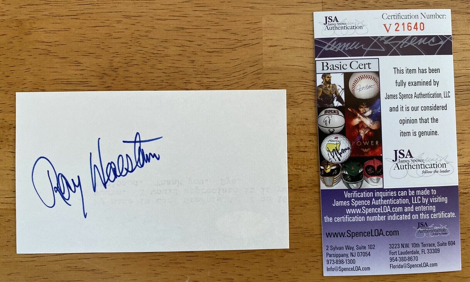 Ray Walston Signed Autographed 3x5 Card JSA Certified Opens in a new ...