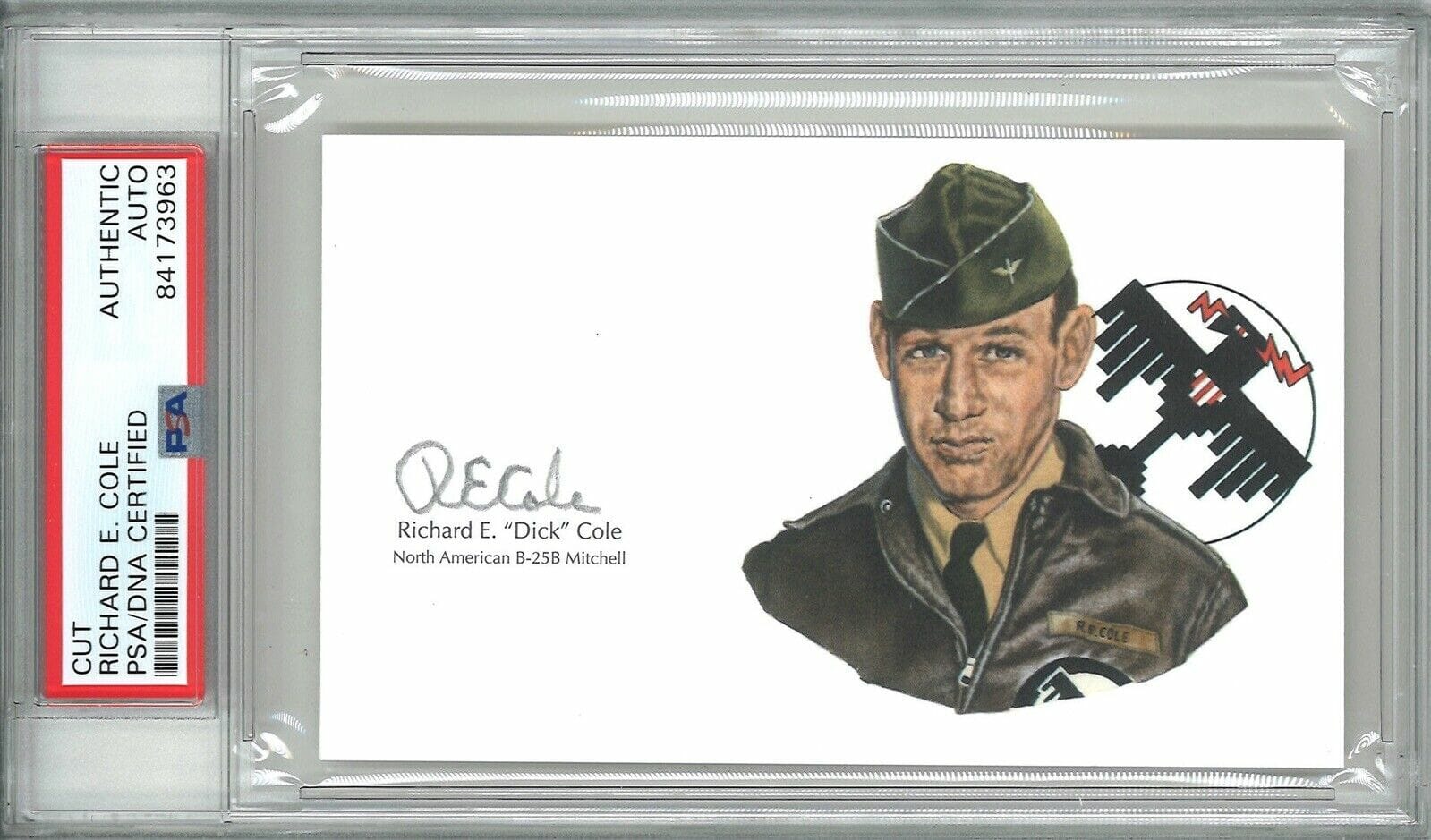 RICHARD COLE SIGNED CUT SIGNATURE PSA DNA 84173963 (D) WWII DOOLITTLE ...