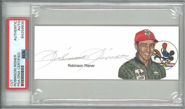 ROBINSON RISNER SIGNED CUT SIGNATURE PSA DNA 84259935 (D) KOREAN WAR ...