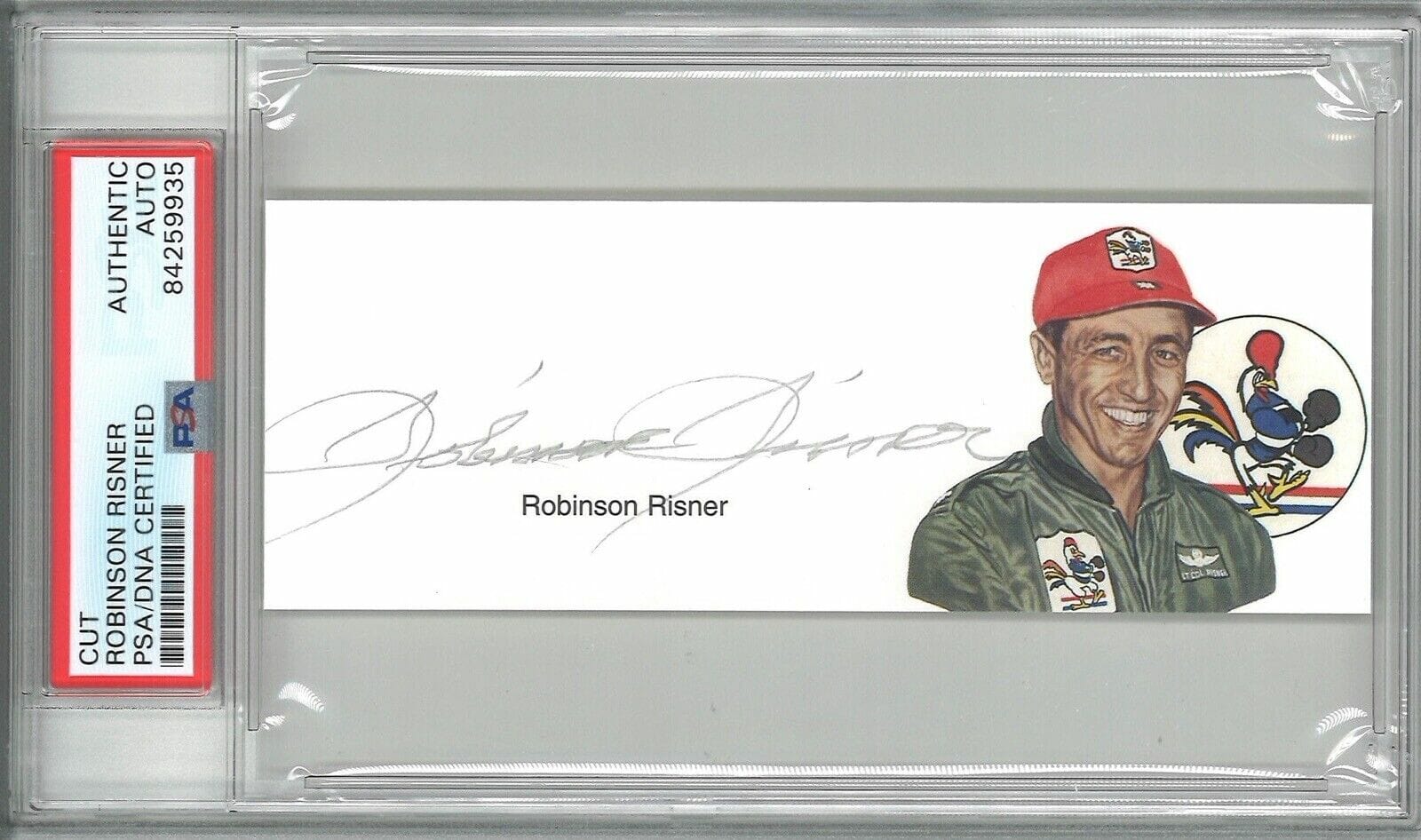 ROBINSON RISNER SIGNED CUT SIGNATURE PSA DNA 84259935 (D) KOREAN WAR ...