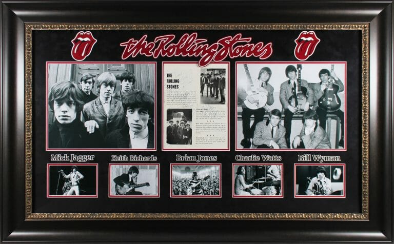 Signed Rolling Stones Memorabilia Autographed Guitar Autographia