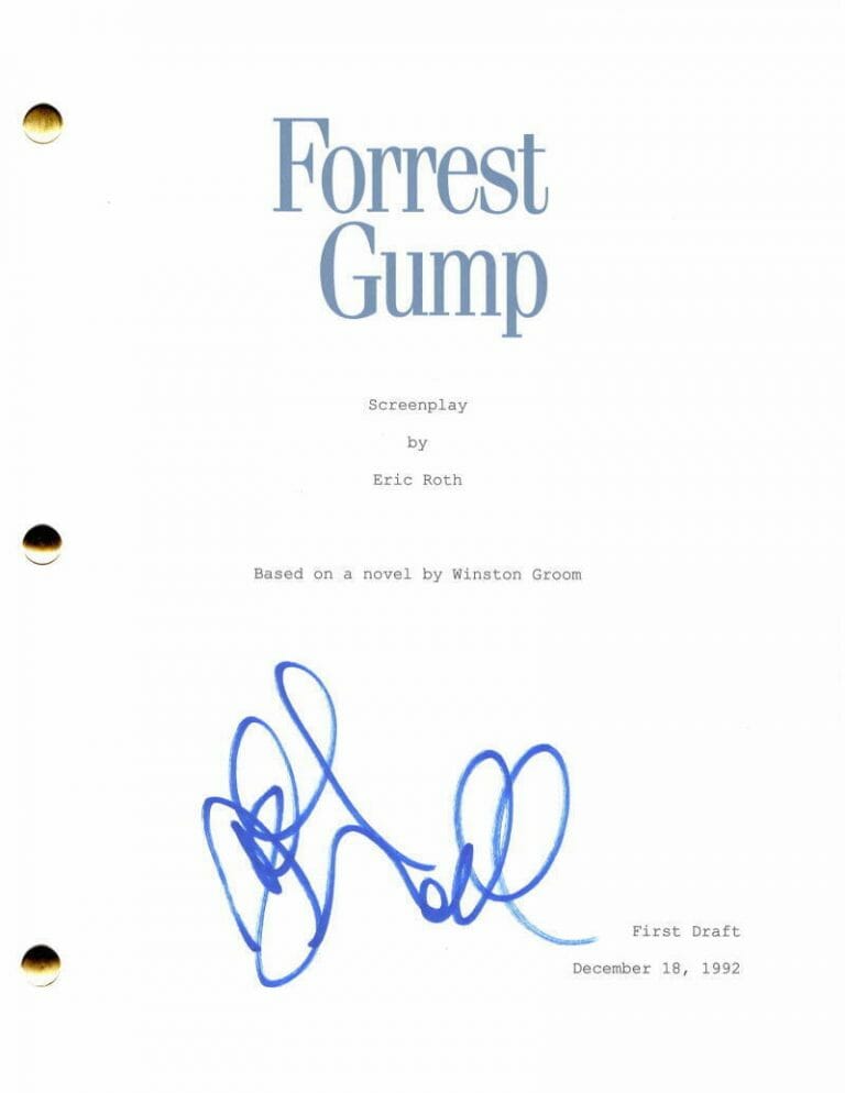SALLY FIELD SIGNED AUTOGRAPH FORREST GUMP FULL MOVIE SCRIPT - STARRING ...