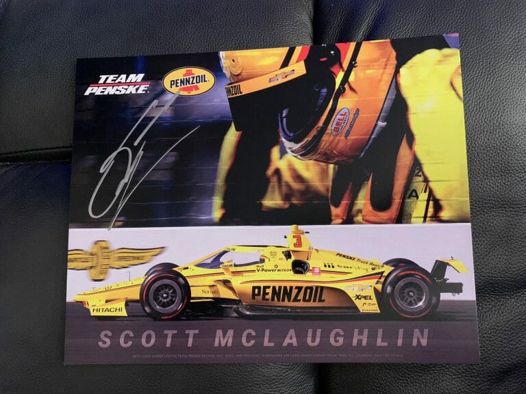 Scott McLaughlin Indianapolis Indy 500 Signed Car Promo Card ...