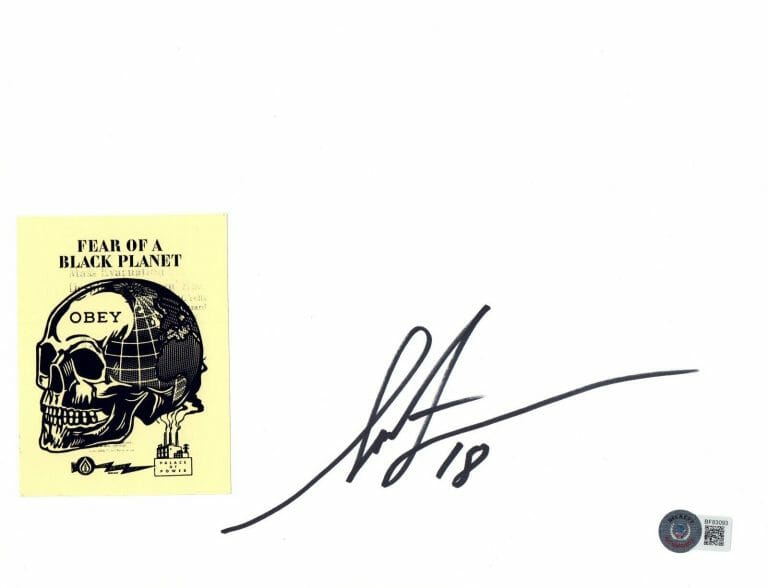 Shepard Fairey Signed Fear of a Black Planet 8.5x11 Print Photo Beckett ...