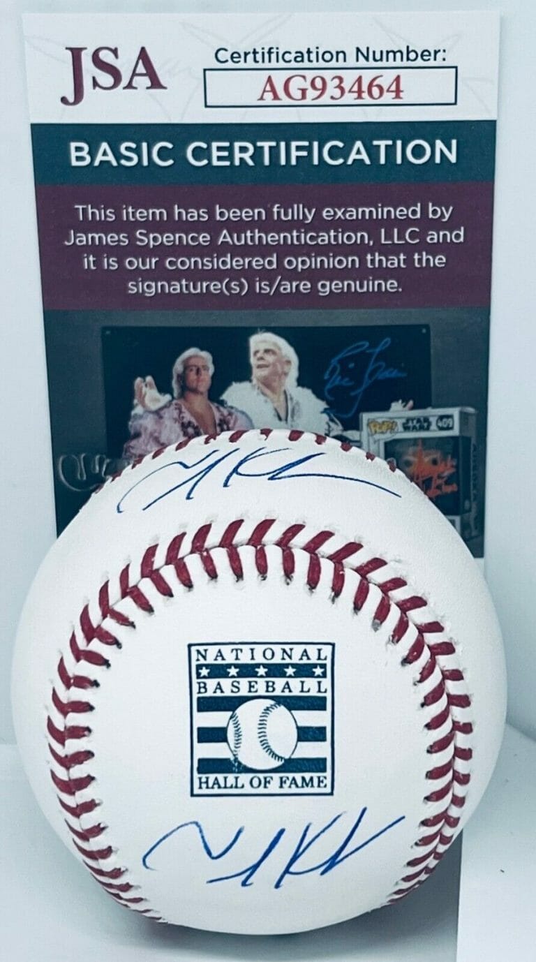 Tim Kurkjian ESPN Ford Frick signed HOF Logo Baseball Ball autographed ...