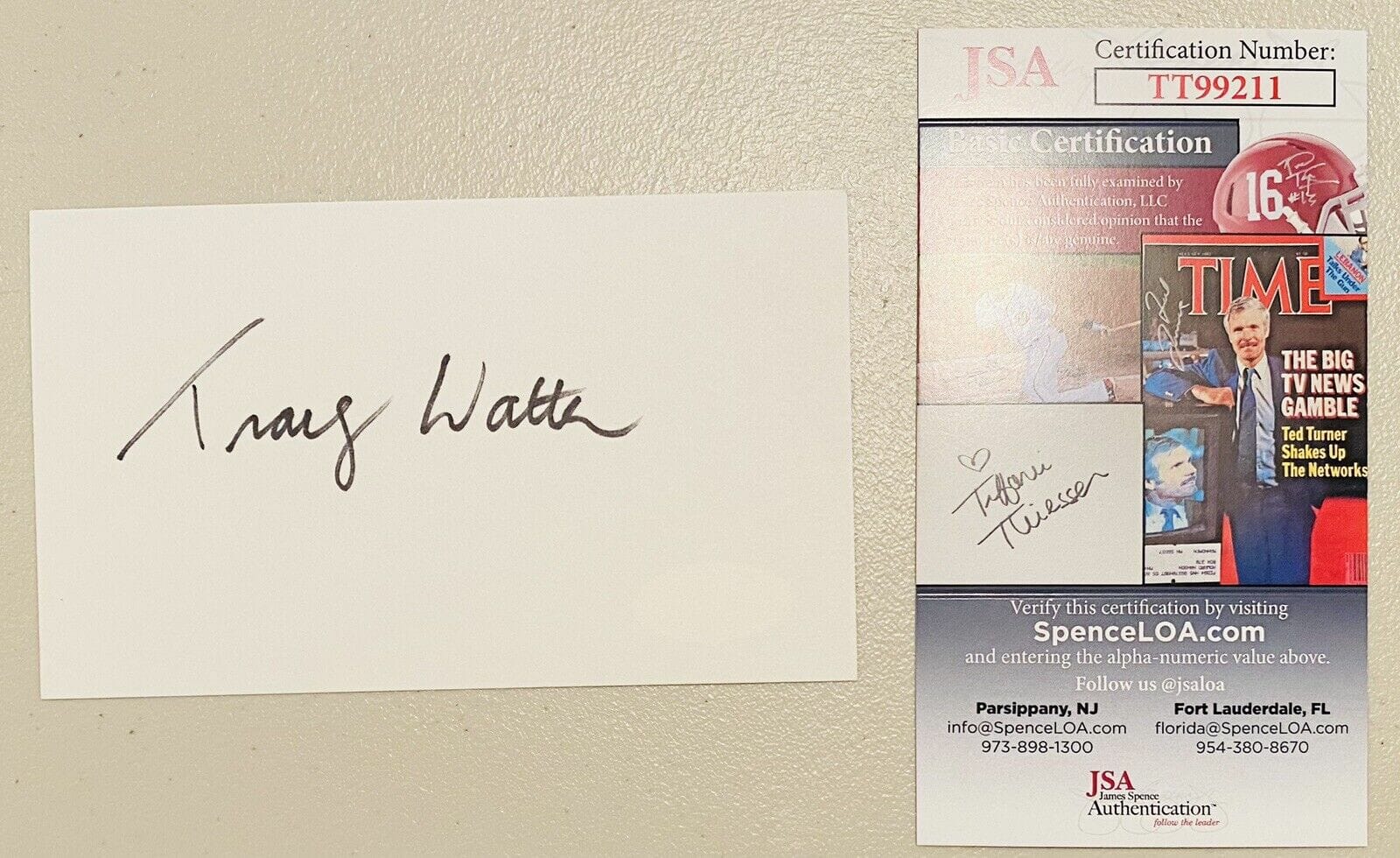 Tracey Walter Signed Autographed 3x5 Card JSA Cert Batman Silence Of ...