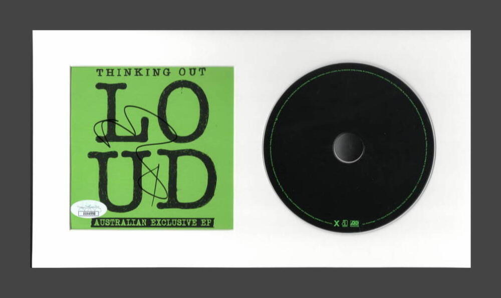 ED SHEERAN SIGNED AUTOGRAPH THINKING OUT LOUD CD DISPLAY - READY TO ...