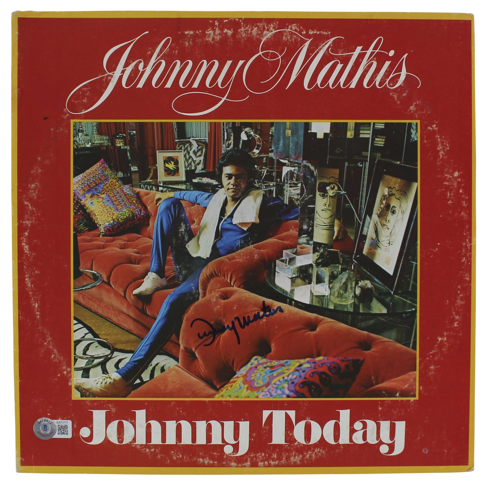 Johnny Mathis Authentic Signed Johnny Today Album Cover BAS #BJ073777 ...
