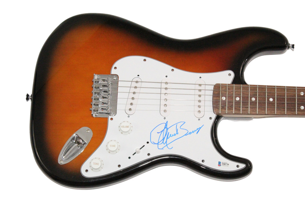 Chuck Berry Signed Autograph Fender Electric Guitar Rock Pioneer w ...