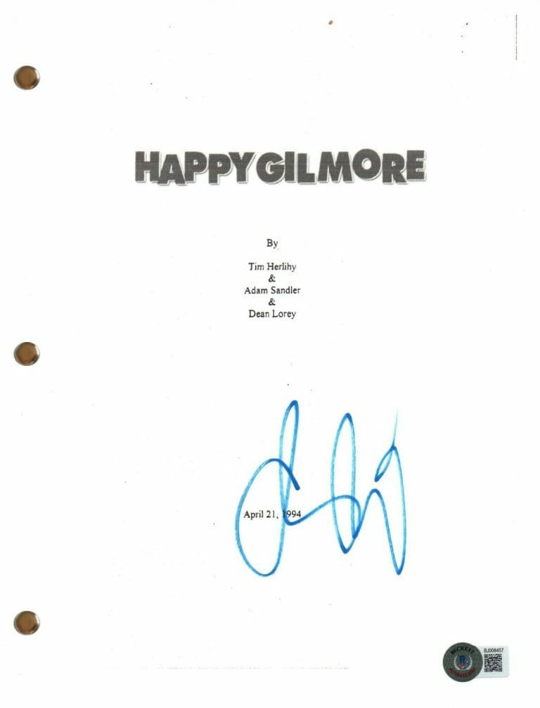 Adam Sandler Signed Memorabilia - Happy Gilmore Autograph | Autographia