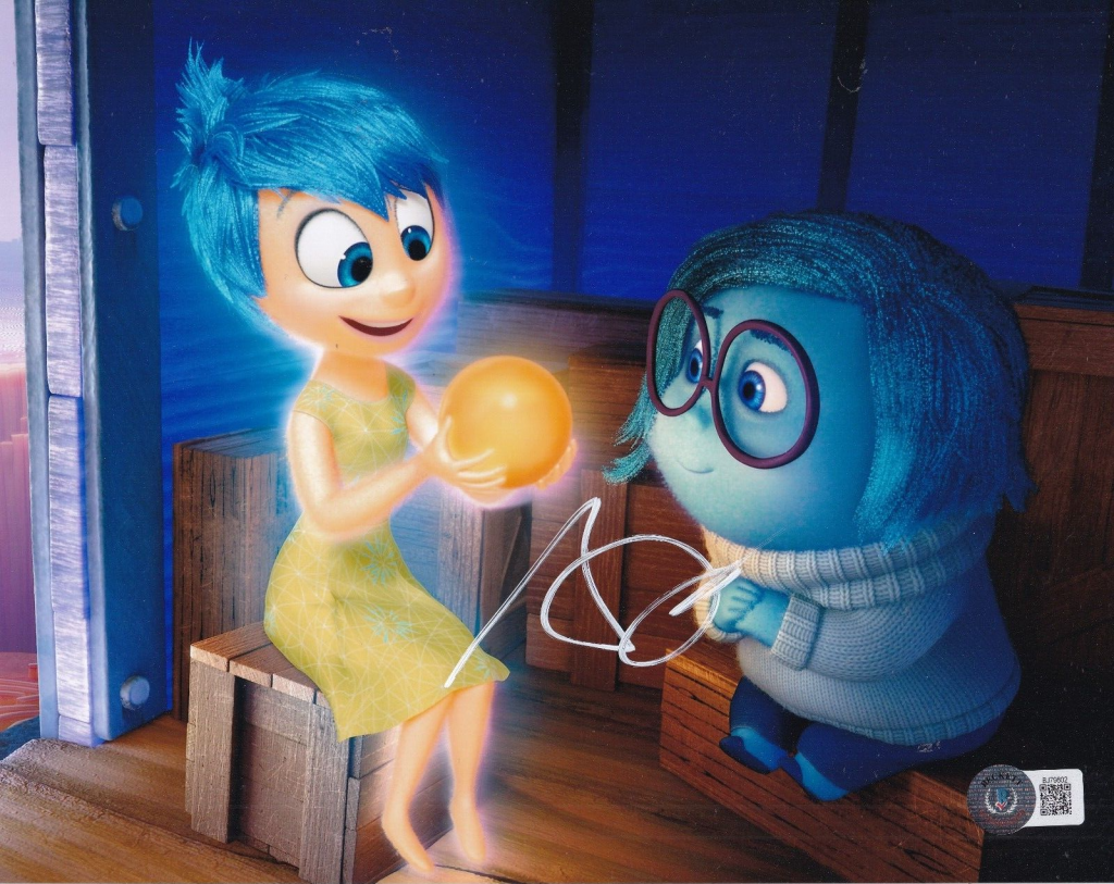 AMY POEHLER signed (INSIDE OUT) JOY Disney movie 8X10 photo BECKETT BAS ...