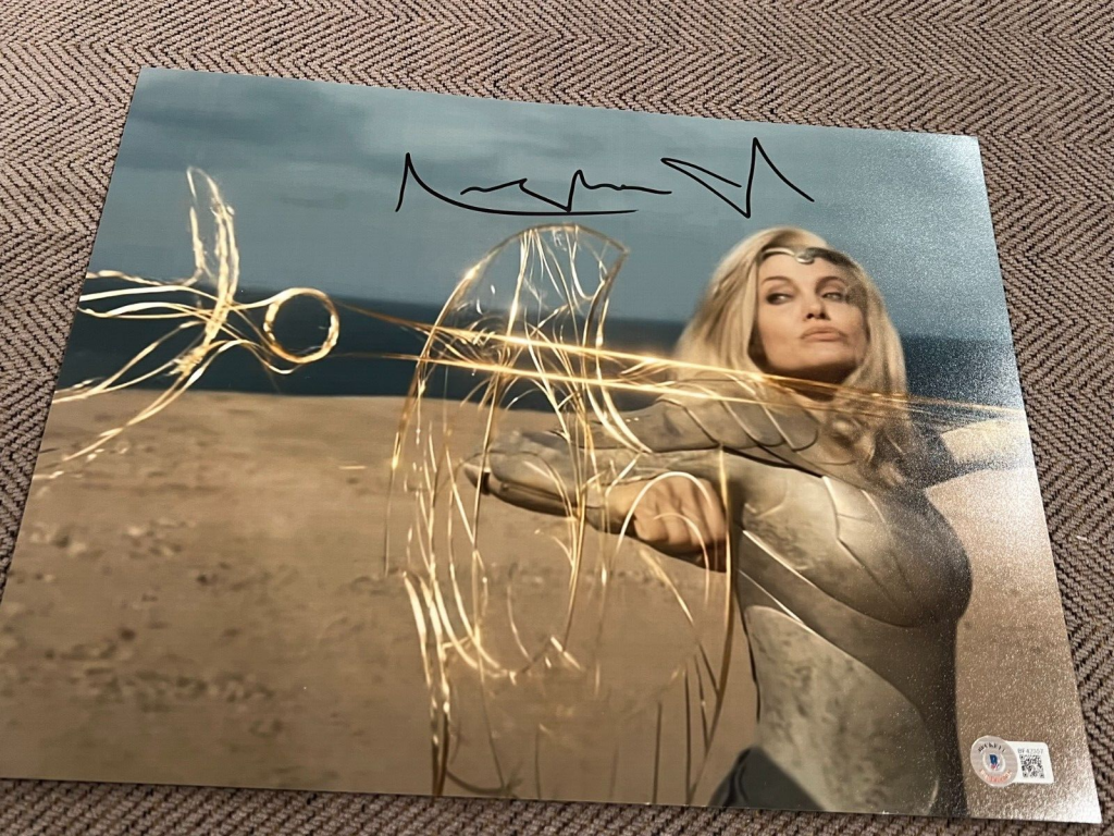 ANGELINA JOLIE SIGNED AUTOGRAPH 11x14 PHOTO THE ETERNALS MARVEL BECKETT ...